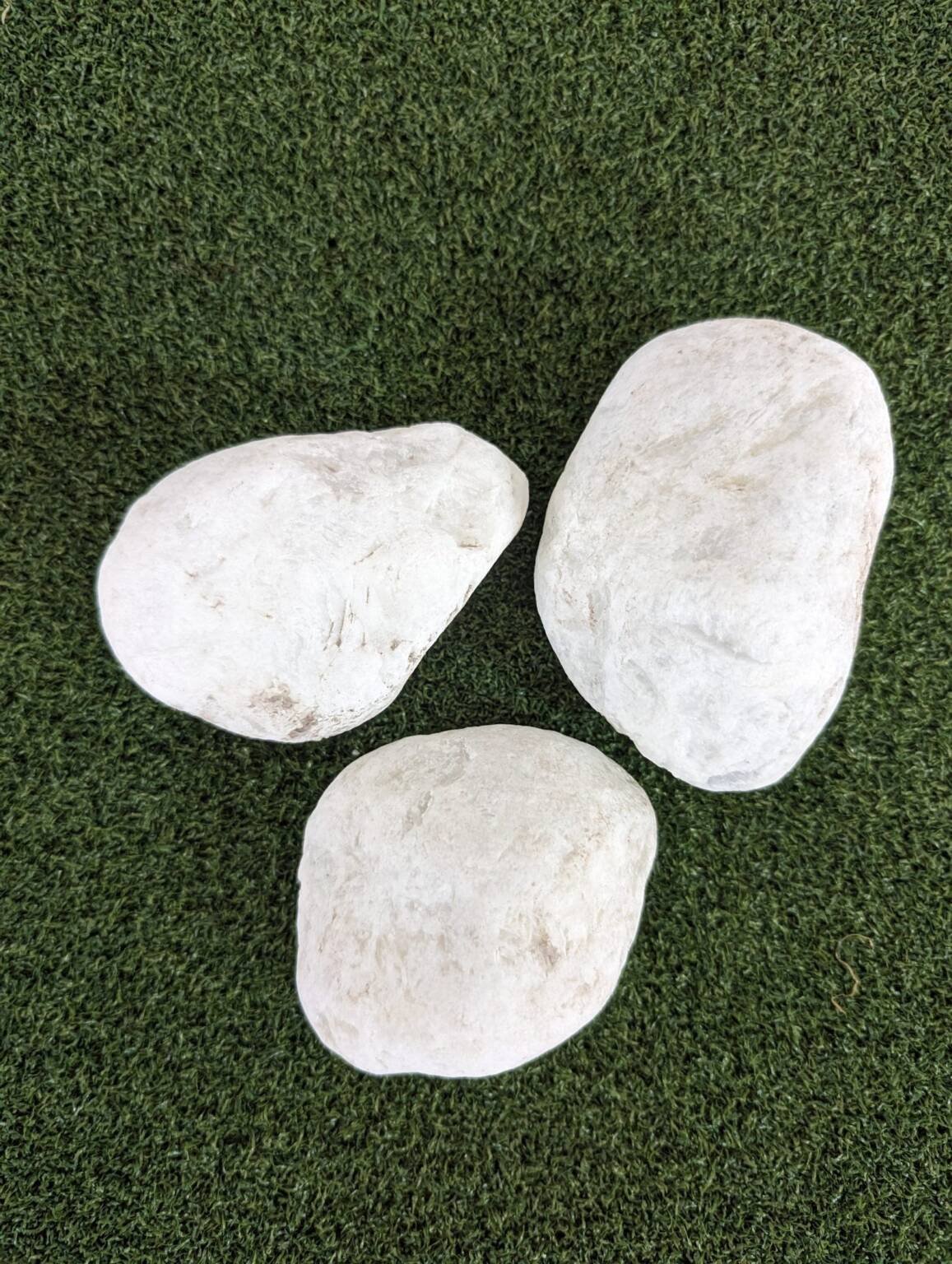 Snow White Pebbles - Timber Sleepers in Melbourne